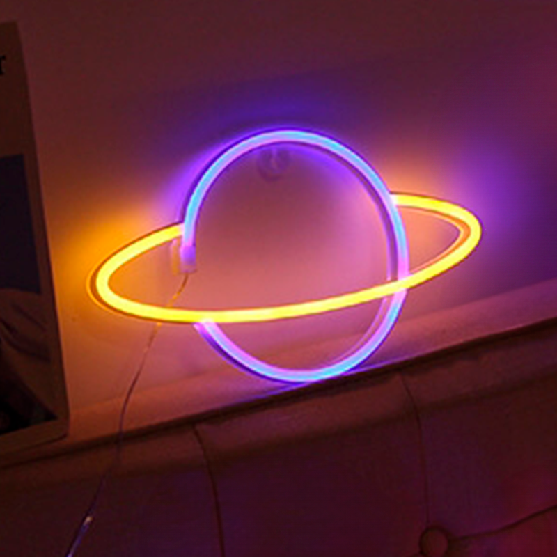 Planet Neon Led Lampa Blågul